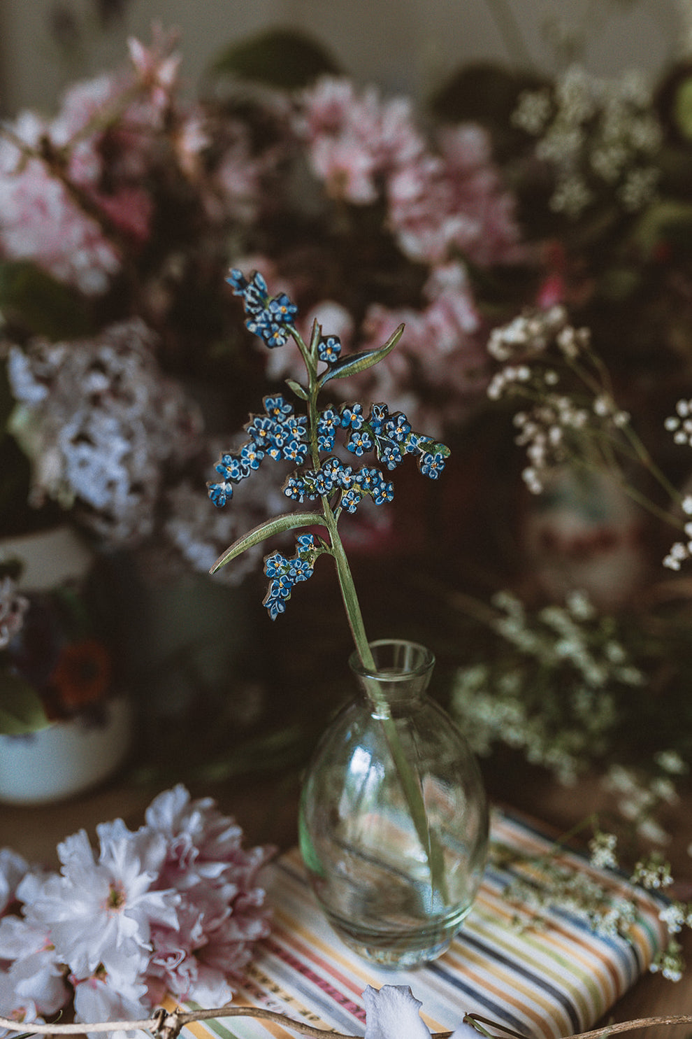 Forget-Me-Not - Single Wooden Flower – Amy Swann